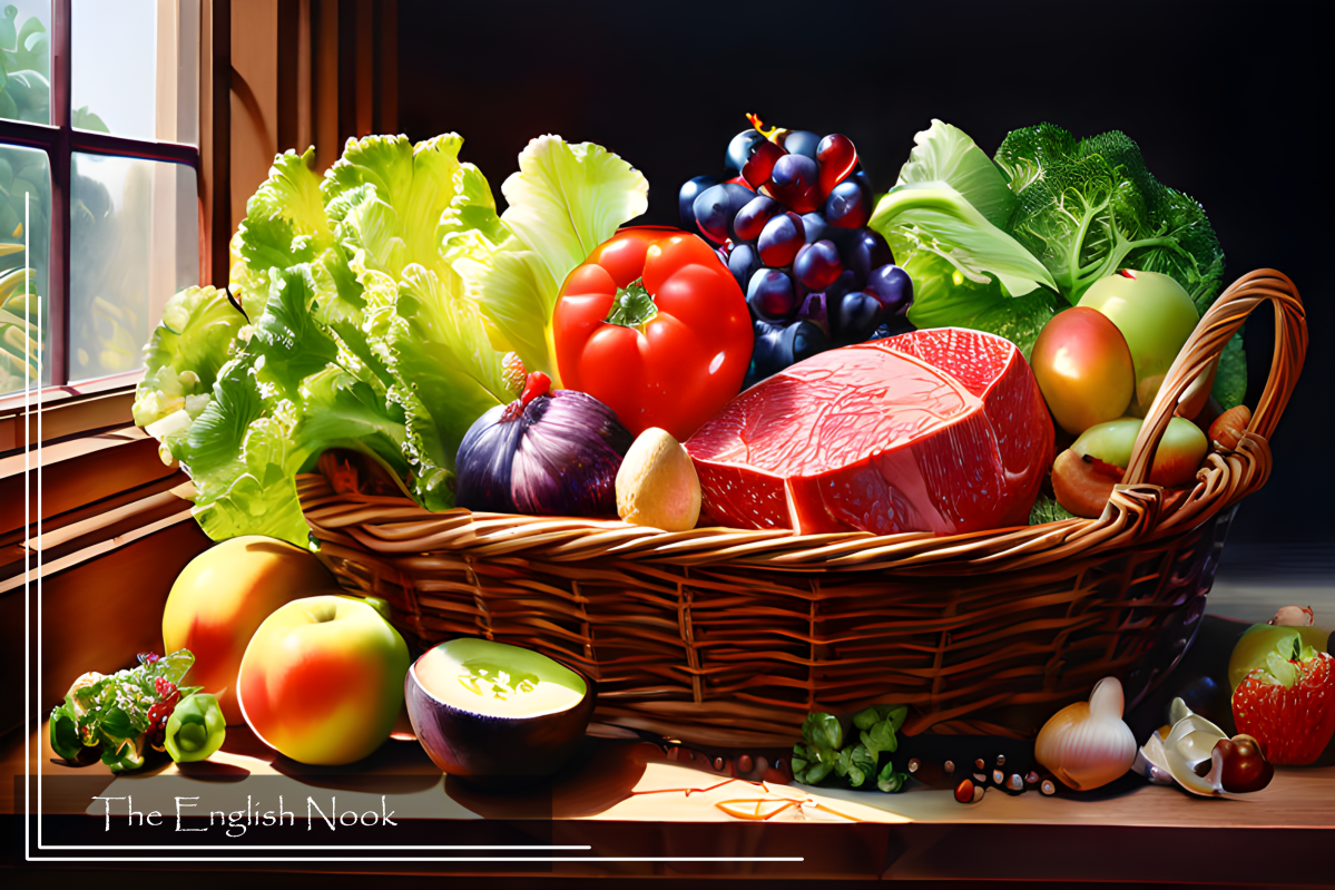 Vocabulario Básico de Alimentos – The English Nook